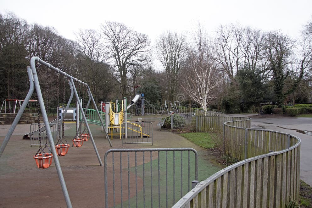 Empty Playground Due To Self-isolation Stock Image - Image of park ...