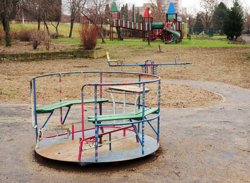 Empty Playground stock photo. Image of silent, monkey - 42306800