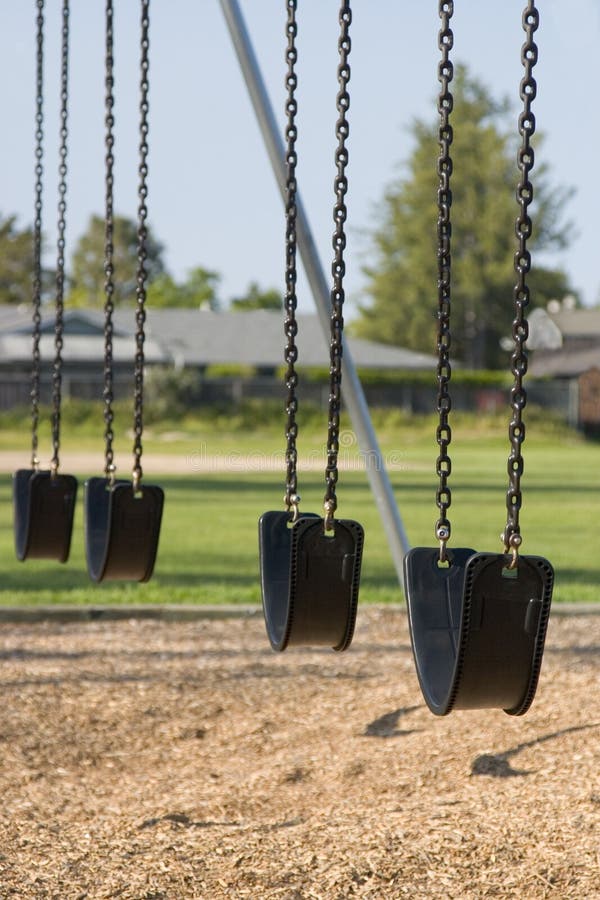 Playground Tire Bridge Swing Stock Image - Image of outdoors, aligned ...