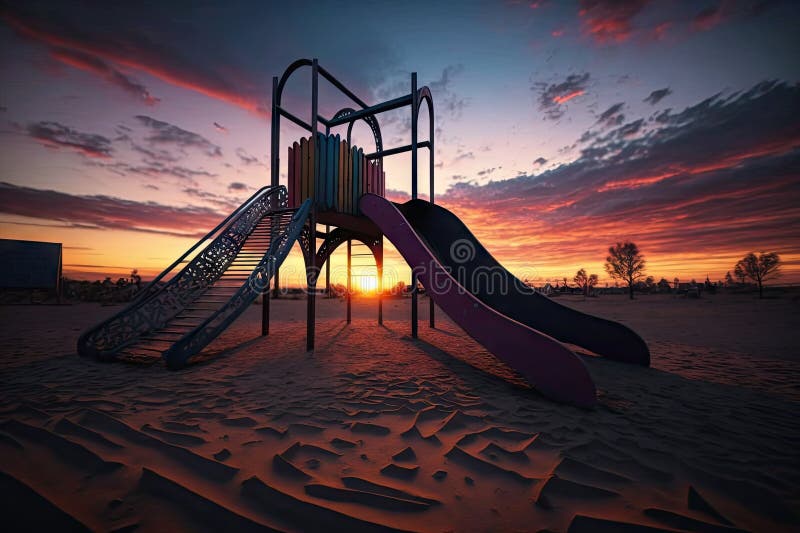 Playground Sunset Stock Illustrations – 428 Playground Sunset Stock ...