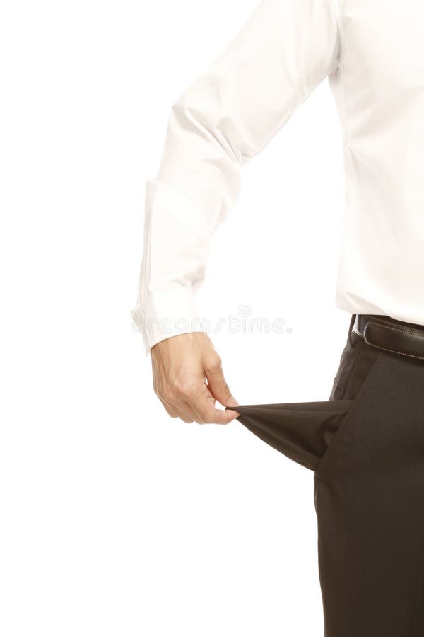 Businessman - empty pocket stock photo. Image of employee - 6328628