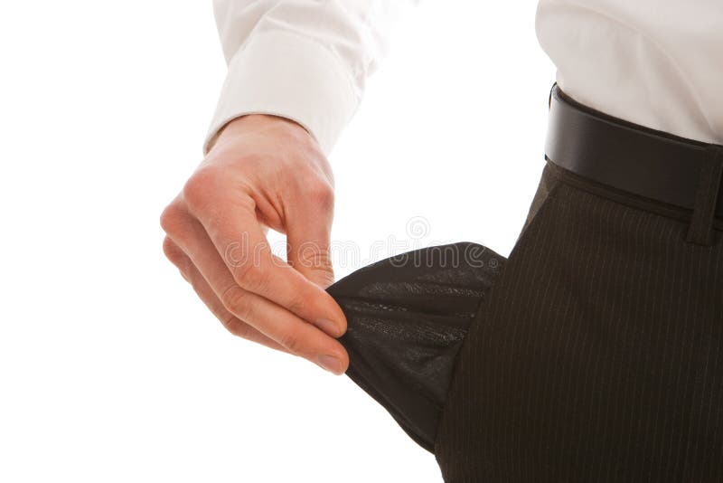 An empty pocket stock photo. Image of depression, businessman - 7654874