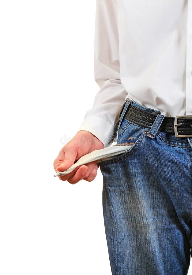 Empty Pocket closeup stock image. Image of isolated, social - 86001043