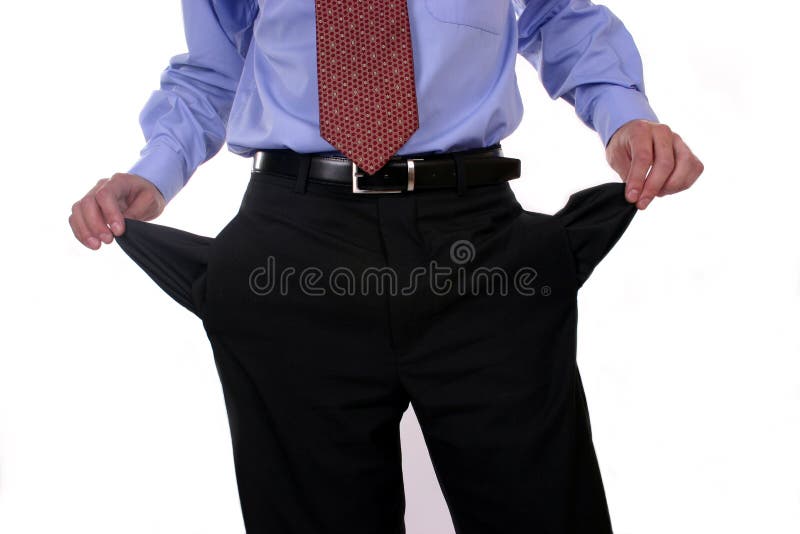 Empty pockets stock image. Image of contract, businessman - 129165