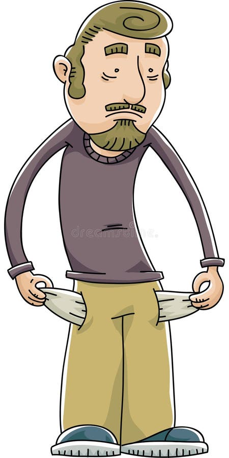 Empty Pockets stock illustration. Illustration of adult - 41195090