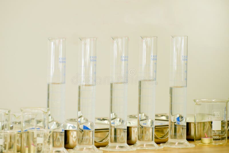 Empty Podium Glass with Glass Geometric Platform. Science Laboratory ...
