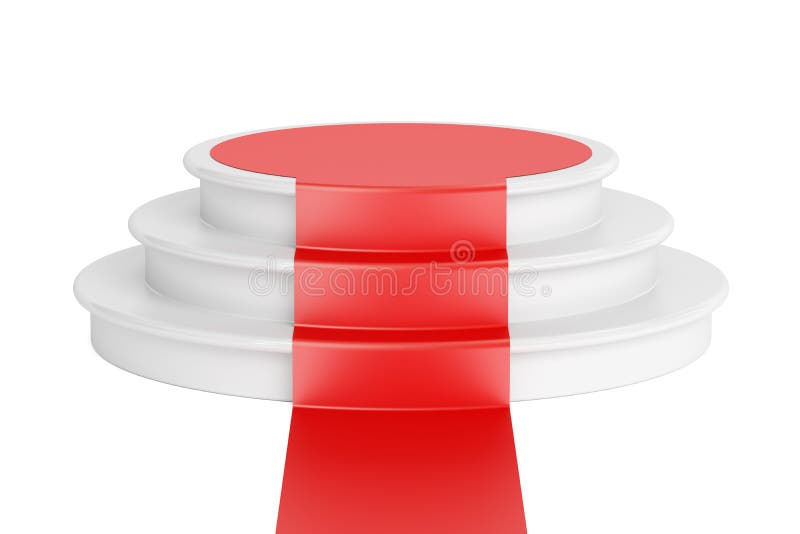 Empty Podium with Red Carpet, 3D Rendering Stock Illustration ... Empty Podium with Red Carpet, 3D Rendering Stock Illustration ...
