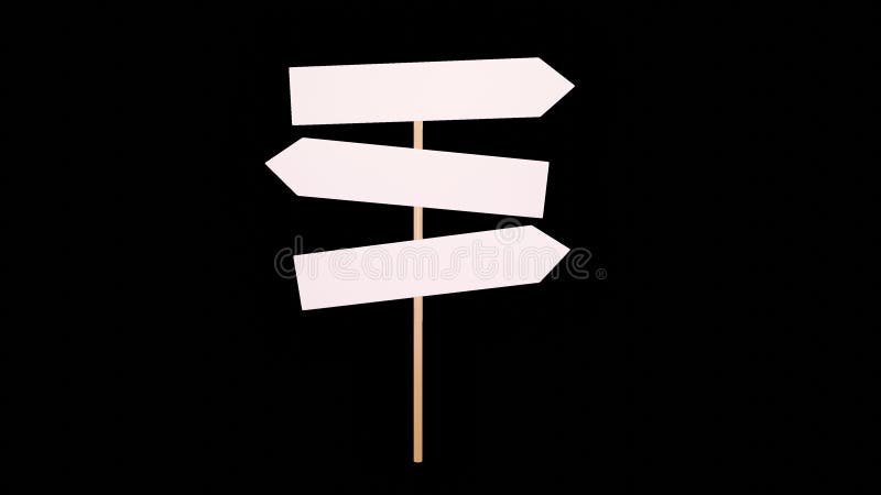 Empty Pointer on Black Background Stock Illustration - Illustration of ...