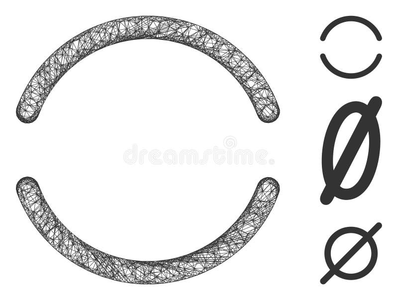 Empty Polygonal Web Vector Mesh Illustration Stock Illustration ...