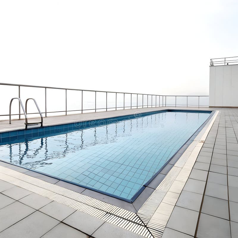 Empty Pool Illustration Isolated on White Background Stock Illustration ...
