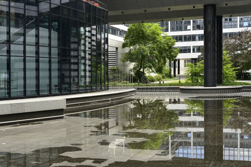 Empty Pool in Passage, Stuttgart Stock Image - Image of architecture ...