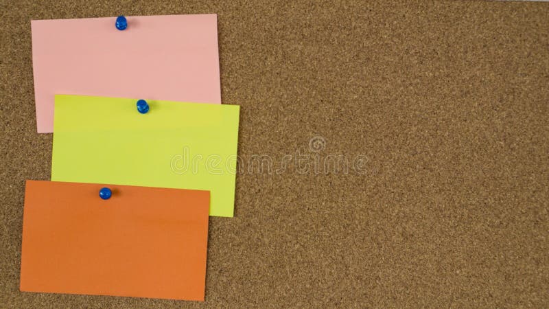 Empty Post-it Notes Pinned in a Scrum Ban Board Stock Photo - Image of ...