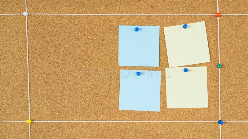 Empty Pinned Note stock image. Image of notice, board - 39985793