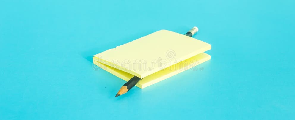 Empty Post-it with Pencil stock photo. Image of note - 41641508