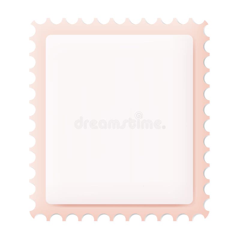 Empty Postage Stamp Vector Illustration Stock Vector - Illustration of ...
