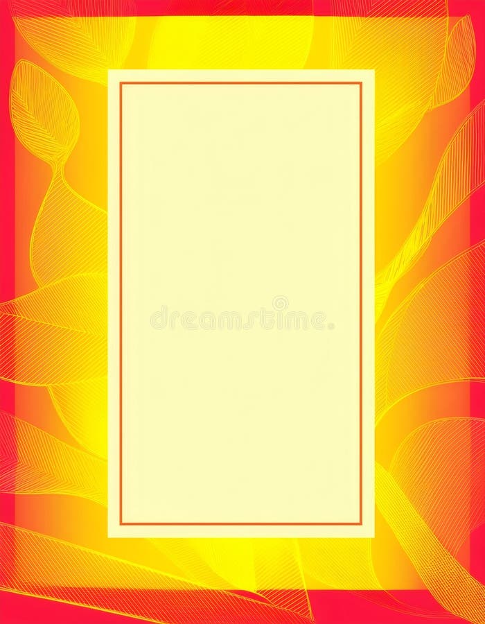 Empty Poster with Red and Yellow Abstract Background Design Stock Photo ...