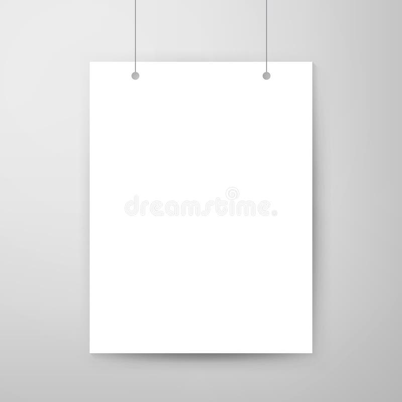 Blank Poster Template stock vector. Illustration of rope - 78617443