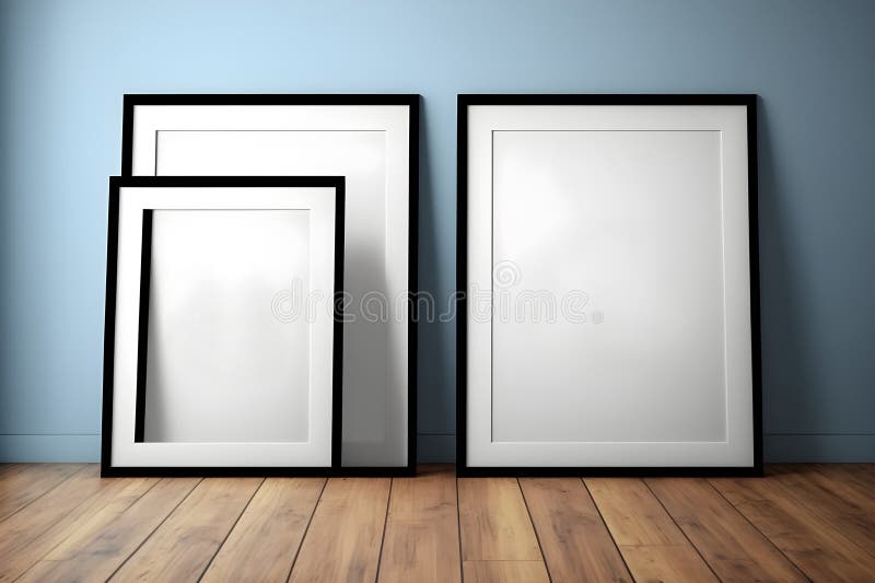 Empty Posters Mockup Template Stock Vector - Illustration of empty ...