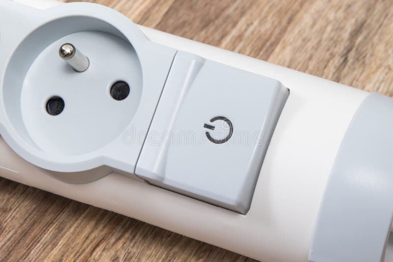 Empty Power Strip Using To Connect Electric Plug Stock Photo - Image of ...