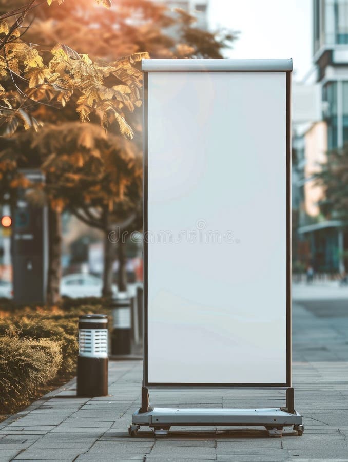 Empty Presentation Board stock image. Image of urban - 364065463