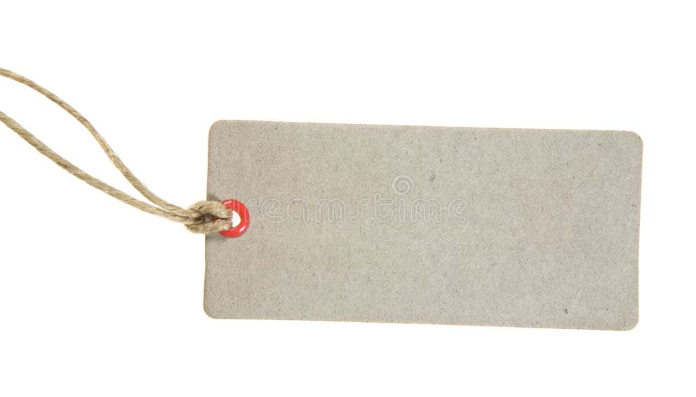Empty Price Tag stock image. Image of sign, retail, hanging - 4677793