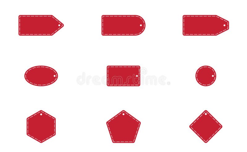 Empty Price Tag Label Banner Stock Vector - Illustration of advertising ...