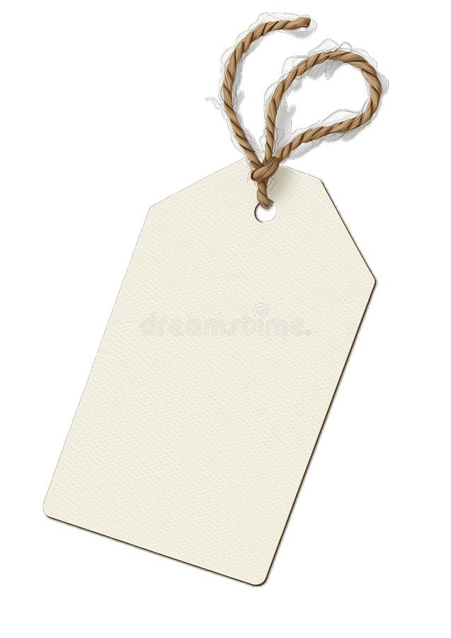 Empty Price Tag for Labels and Pricing in Retail Stock Illustration ...