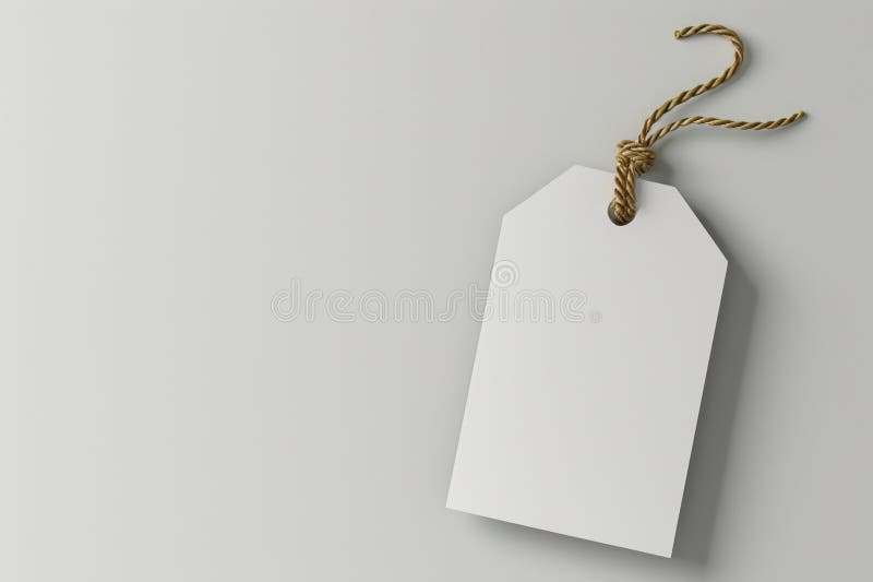 Empty Price Tags for Retail and Branding Mockups. Merchandise and ...