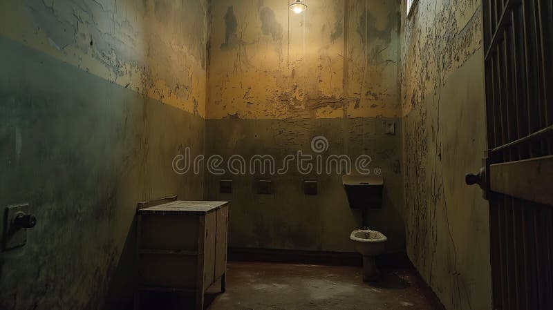 Empty Prison Cell stock image. Image of lock, freedom - 308691141