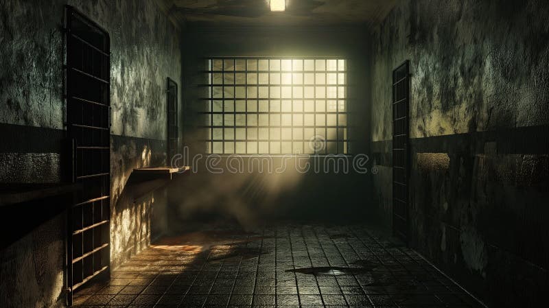 Empty Prison Cell stock photo. Image of bars, punishment - 308693148