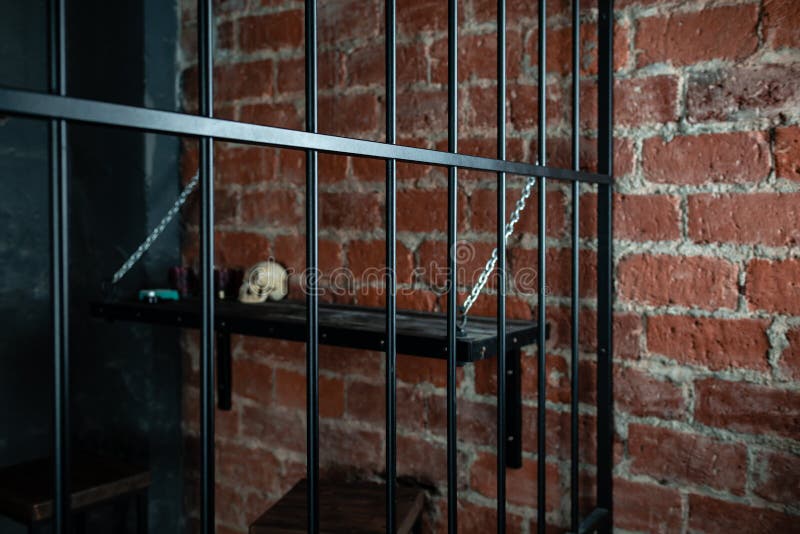 Empty Prison Cell stock photo. Image of penitentiary - 33900804