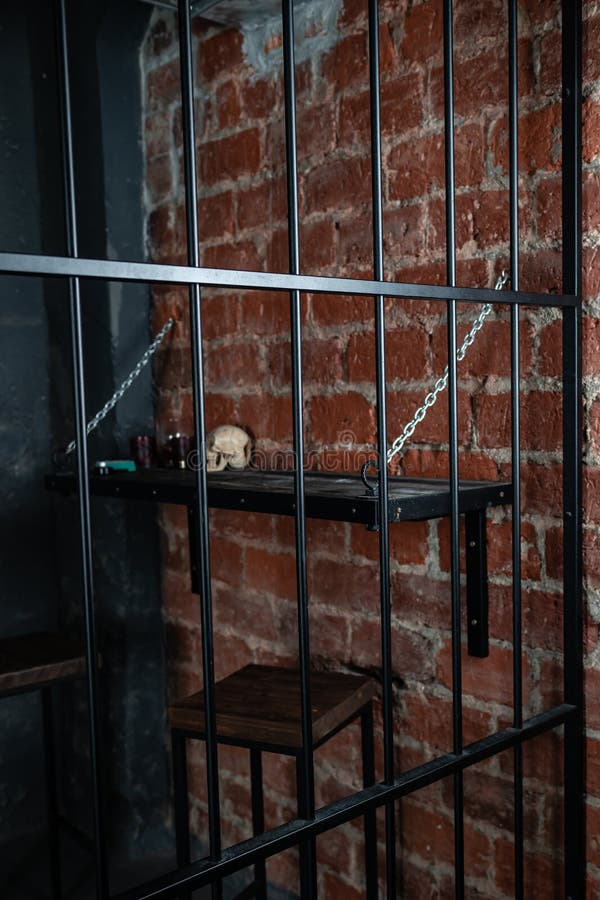 Empty Prison Cell stock photo. Image of penitentiary - 33900804