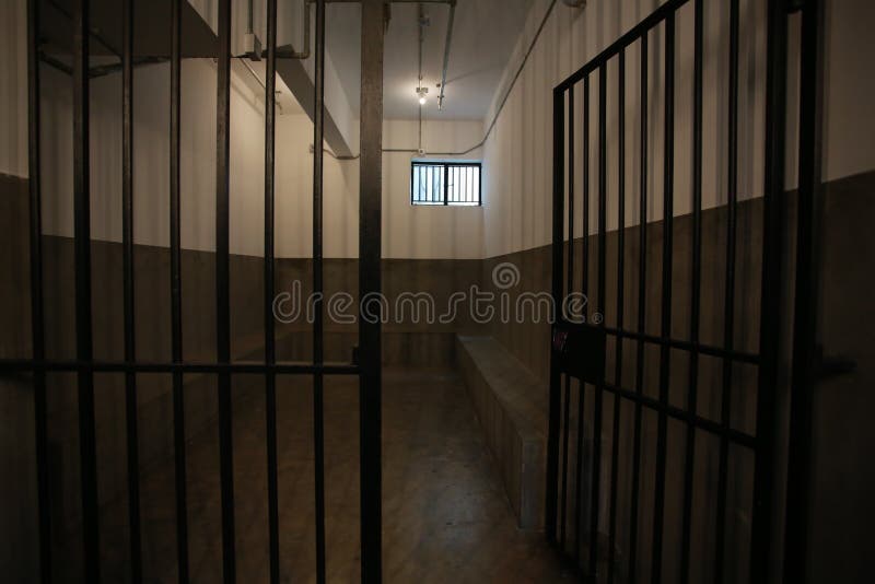 Empty prison in hong kong stock image. Image of retro - 261482393
