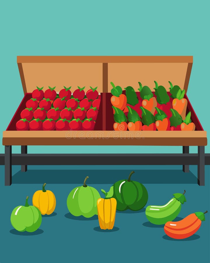 An Empty Produce Section with only a Few Wilted Vegetables and ...