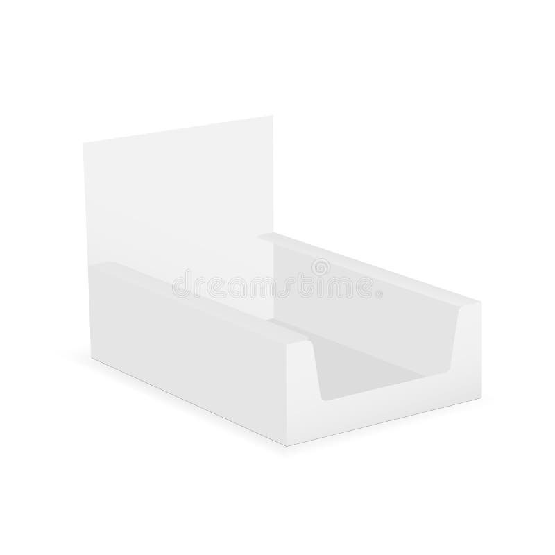 Empty display box mockup stock vector. Illustration of counter - 111462580
