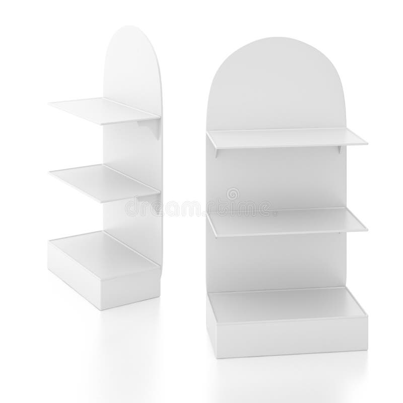 Empty Product Display Stand Stock Illustration - Illustration of ...