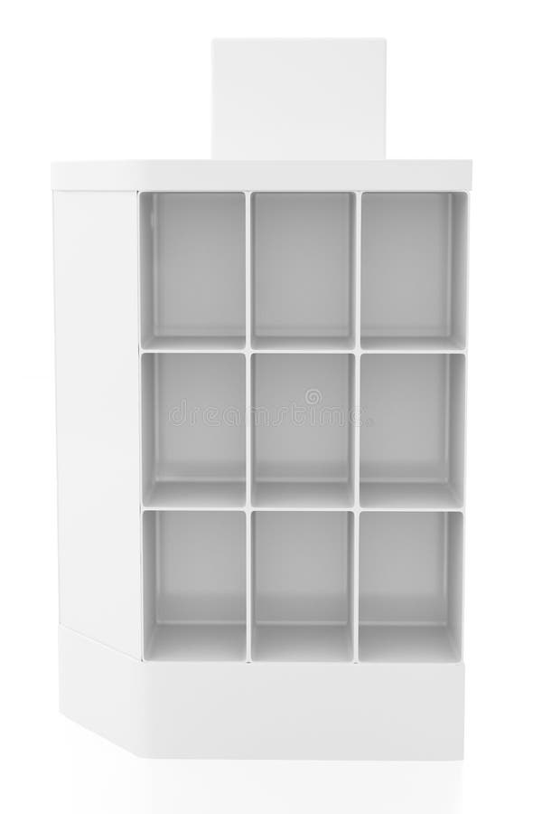 Empty Product Display Stand Stock Illustration - Illustration of ...
