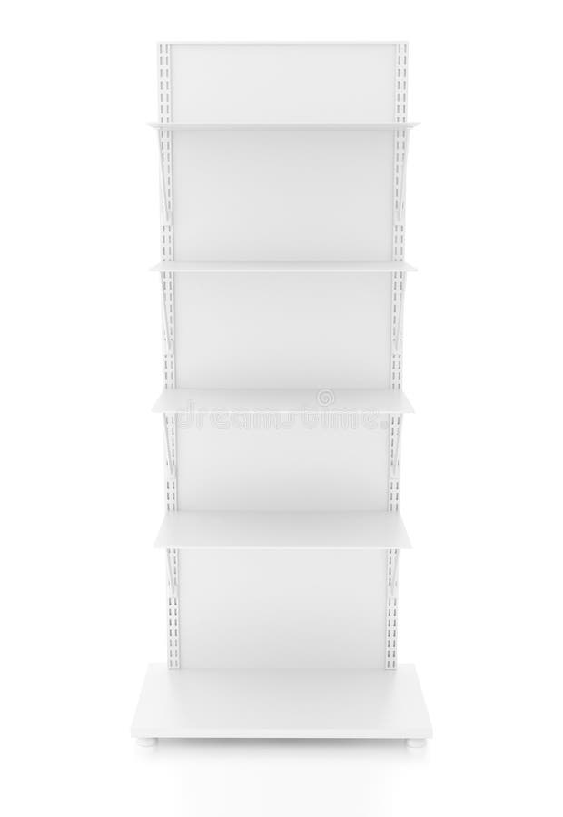 Empty Product Display Stand Stock Illustration - Illustration of blank ...