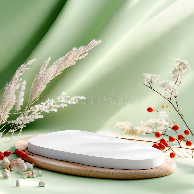 Empty Product Podium Mockup for Advertising Card Template Presentation ...