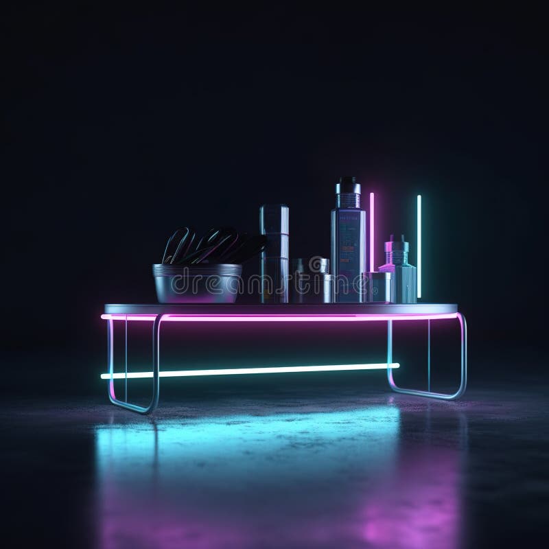 Empty Product Stand Platform. Stock Illustration - Illustration of ...