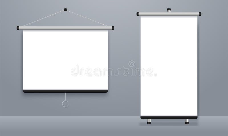 Empty Projection Screen, Presentation Board, Blank Whiteboard for ...