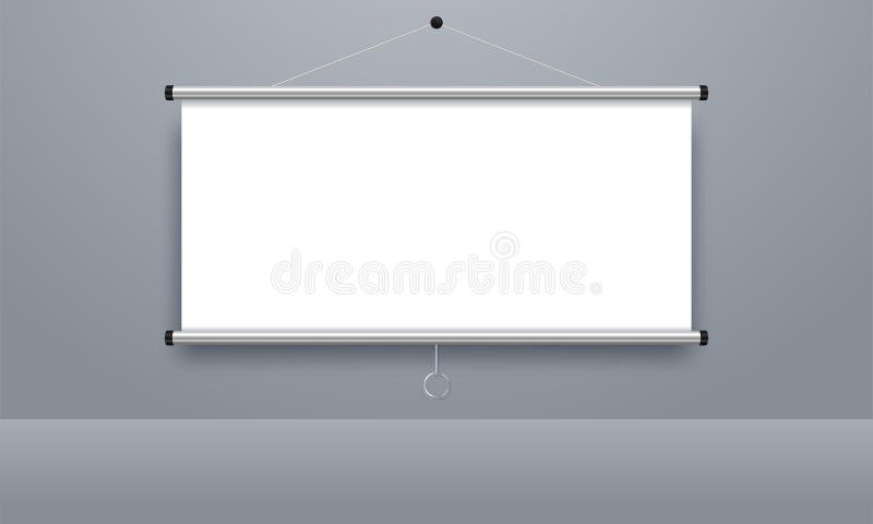 Empty Projection Screen, Presentation Board, Blank Whiteboard for ...