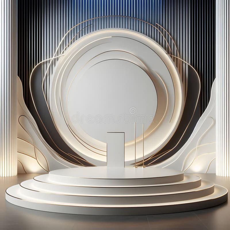 Empty Prominent Display Pedestal Turned into a Background Image To ...