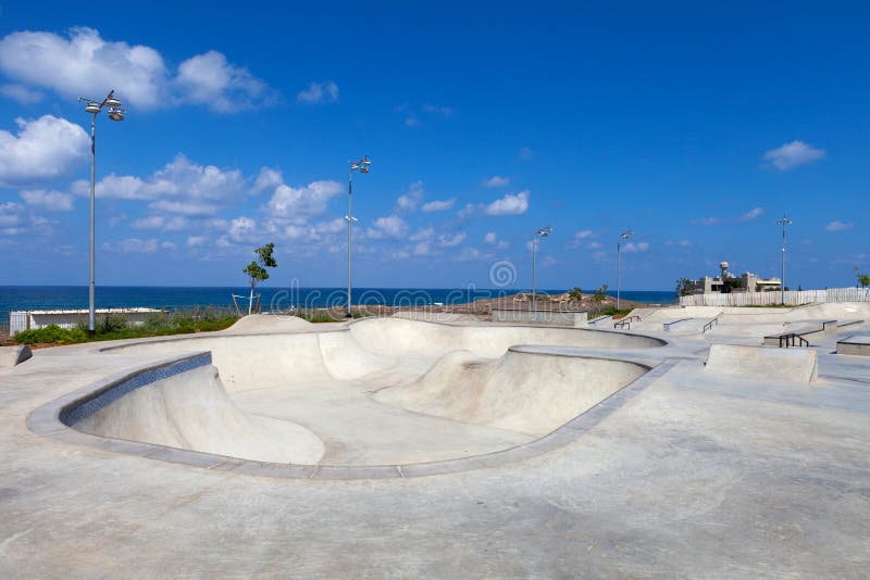 Empty public skate park stock photo. Image of urban, sport - 77377986