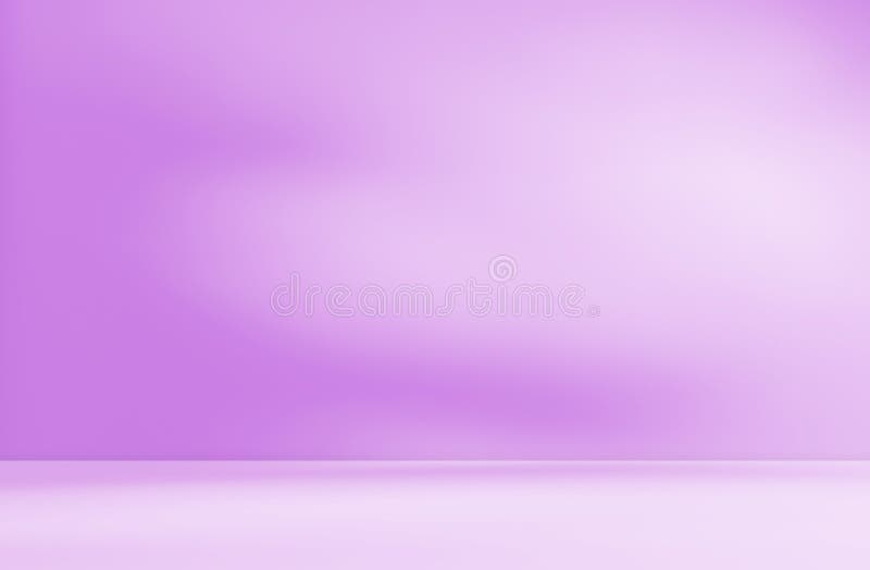 Empty Purple Room Studio with Shadow of Tree Leaves on the Wall and ...