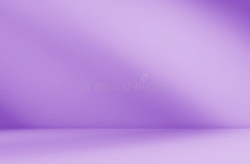 Empty Purple Room Studio with Shadow of Tree Leaves on the Wall and ...