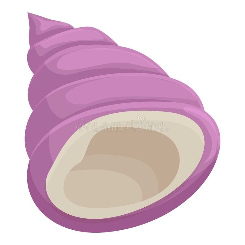 Purple Seashell Illustration Stock Illustration - Illustration of life ...