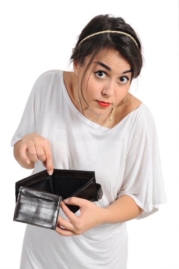 Empty purse stock photo. Image of leather, amazed, cash - 23049182