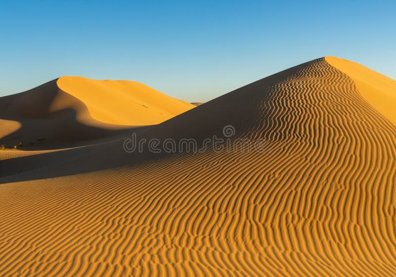 Empty Quarter Desert Dunes stock illustration. Illustration of sand ...