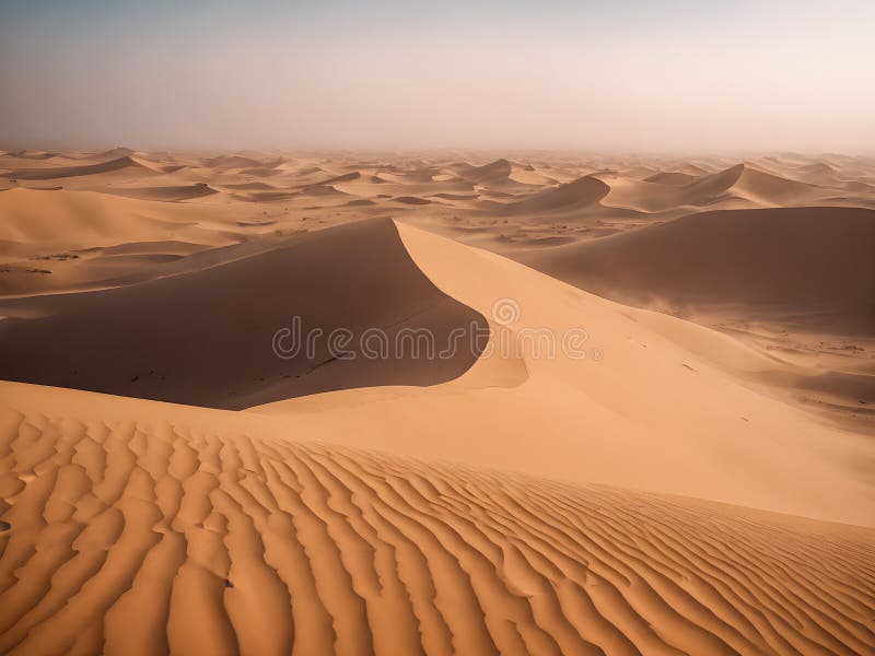 The Empty Quarter and Outdoor Stock Illustration - Illustration of ...